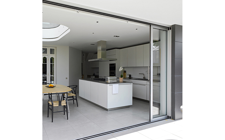 L-Shaped Open Corner Sliding Glass Doors Sound Insulation Partition ...