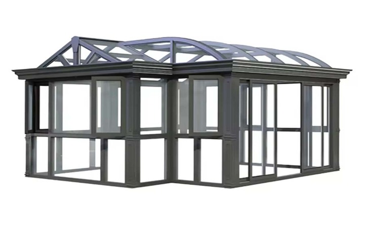 Prefab Four Season Solarium aluminum profile Glass Sunrooms sunrooms ...